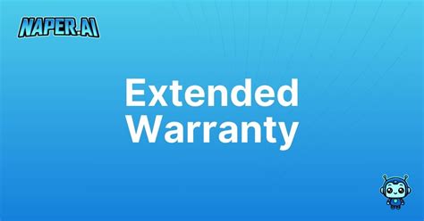 Extended Warranty Protect Your Purchases