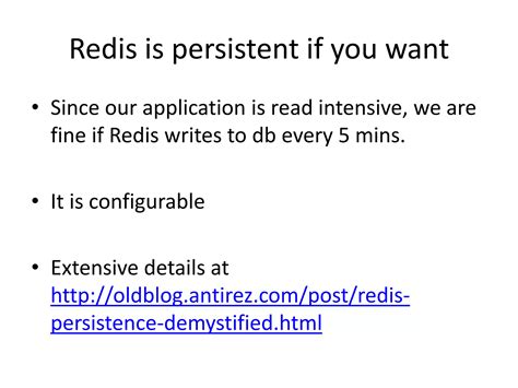 Better Performance Using Redis Ppt