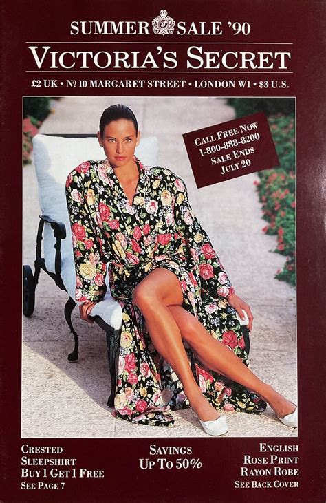 Victorias Secret London Catalog Summer 1990 Crested Sleepsh