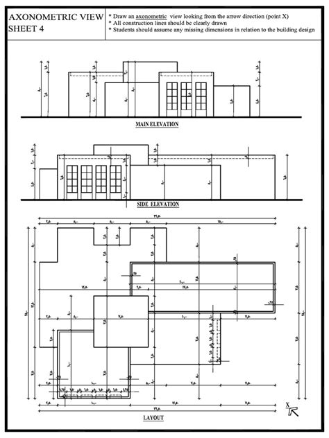 Axonometric View Sheet 4 Pdf