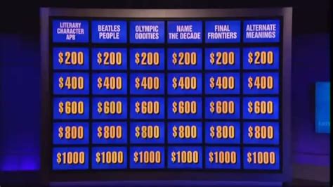 Jeopardy Question Background