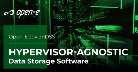 Open E Data Storage Software On Linkedin Open E Joviandss Hypervisor Agnostic Storage Software