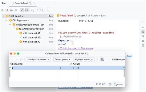 Explore Test Results Phpstorm Documentation