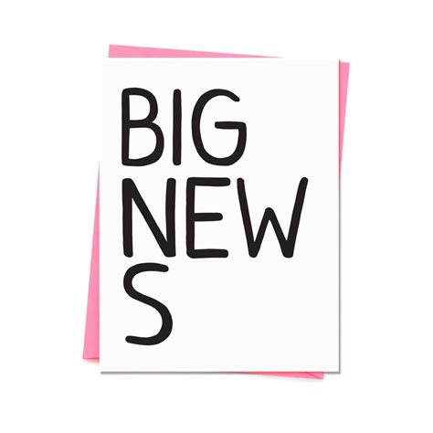 Ash Kahn Big News Greeting Card Our Satellite Hearts