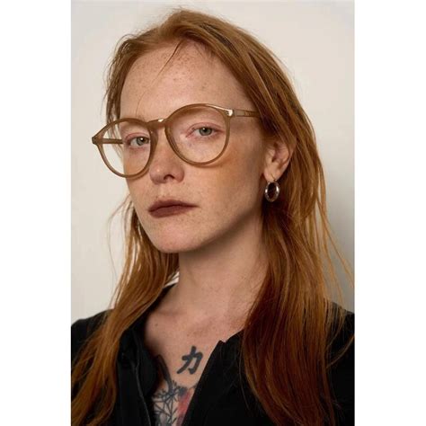 Milk Tea Color Large Frame Round Frame Eyeglasses Vegetable Senior