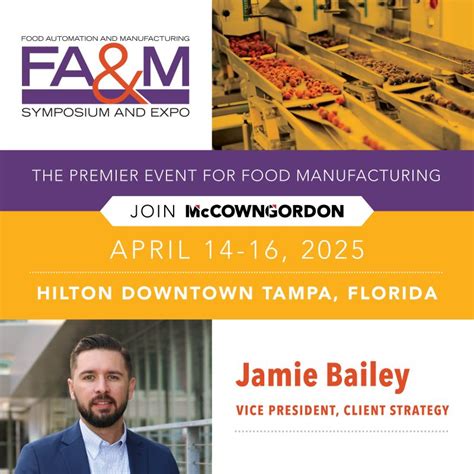 Jeff Roy And I Are Looking Forward To Attending The Food Automation And Jamie J Bailey