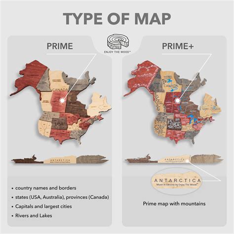 3d Led Wooden World Map → Fusion → Enjoy The Wood