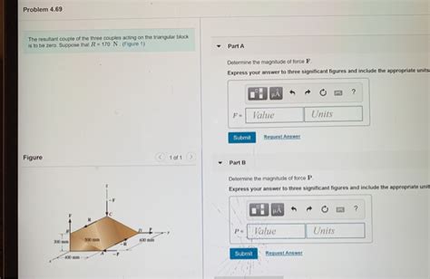 Solved Problem 4 69 The Resultant Couple Of The Three