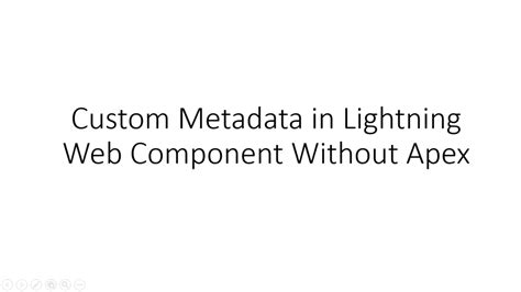 Custom Metadata In Lightning Web Component Without Apex Salesforce Diaries