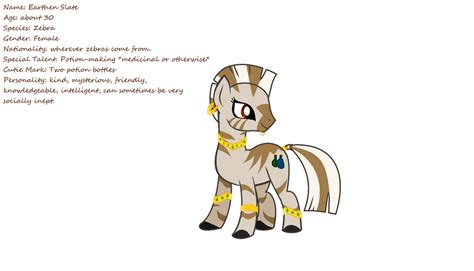 Earthen Slate Mlp Zebra Oc By Howlingwolf64 On Deviantart
