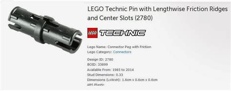 Lego Technic CONNECTOR PEG Pin W Lengthwise Friction Ridges Center Slots EBay