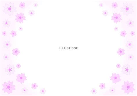 無料イラスト 桜の花のきれいなフレーム・枠素材