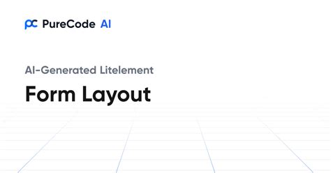 Build Great Litelement Form Layout Components Faster Using Ai Tools
