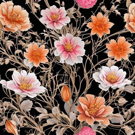 Create Me A Seamless Floral Design Using The Ratio 1 Openart