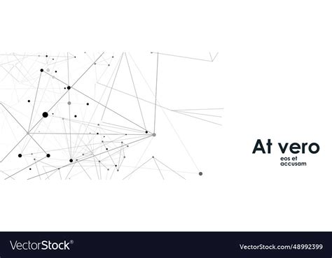 Connect Triangle Structure Abstract Circle Banner Vector Image