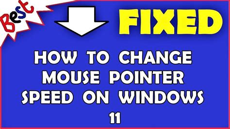 How To Change Mouse Pointer Speed On Windows YouTube