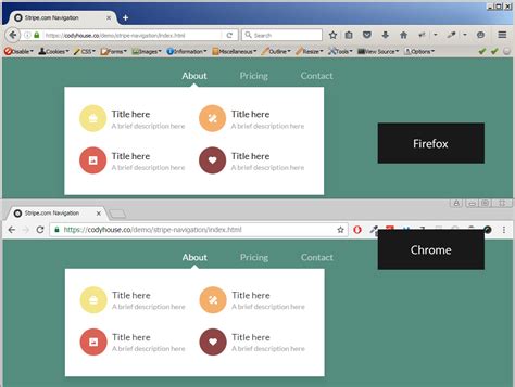 navigation in css and jquery codyhouse