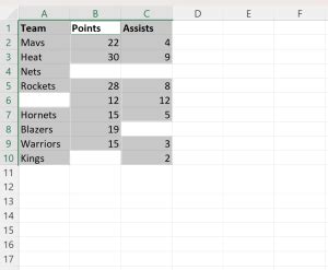 VBA How To Select All Cells With Data
