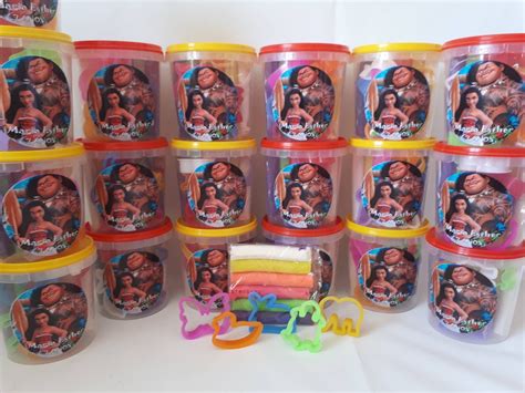 Kit Pote Massinha Moana No Elo7 Arte E Magia Dos Brindes E