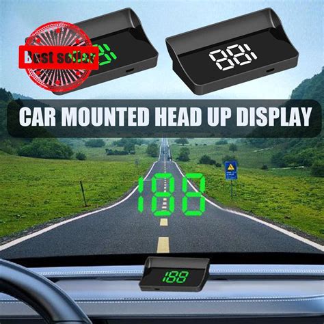 New Hd Car Head Up Display Universal Windshield Projector Gps System For All Cars Speedometer