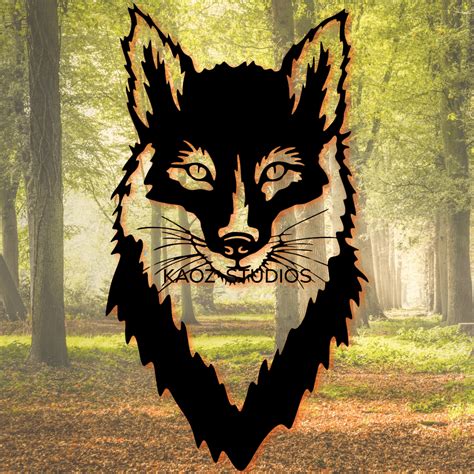 Fox Wall Art Fox Wall Decor 2d Fox Decoration 3d Model By Kaozkitten On Thangs