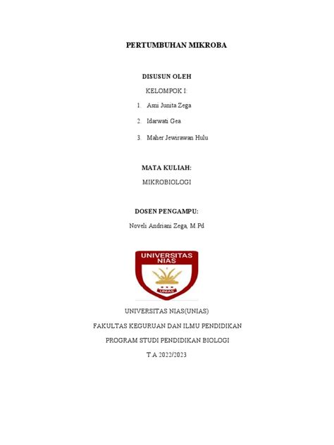 Fase Dan Faktor Pertumbuhan Mikroba Pdf Kesehatan Holistik