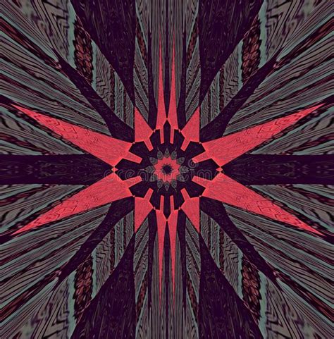red arrow and star shaped repeating design on shades of grey background