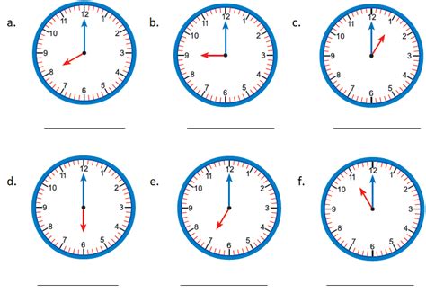 Time Worksheet For Class 1