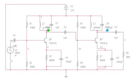 Exp 11 Frequency Response Single Tuned Amplifier Multisim Live
