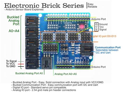Sensor Shield V40 For Arduino Mcs01002s Arduino Compatible Arduino