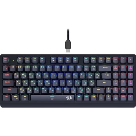 Купить Клавиатура беспроводная Redragon Dragonwarrior RGB, тонкая ...