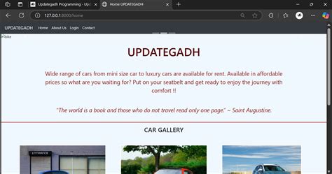 Car Rental System Using Django Framework