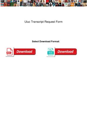 Fillable Online Uiuc Transcript Request Form Uiuc Transcript Request Form Atleon Fax Email