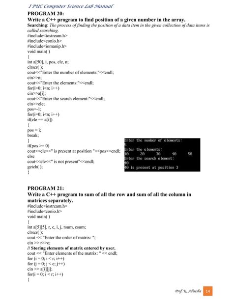 I Puc Cs Labprograms Pdf