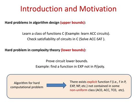 Ppt Constructing Hard Functions From Learning Algorithms Powerpoint