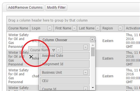 How To Customize Table Views By Adding Or Removing Columns Enterprise Edition Safetyskills
