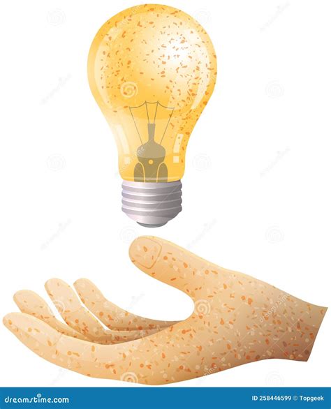 Hand Drawn Lightbulb Idea And Solution Icon Doodle Stock Vector