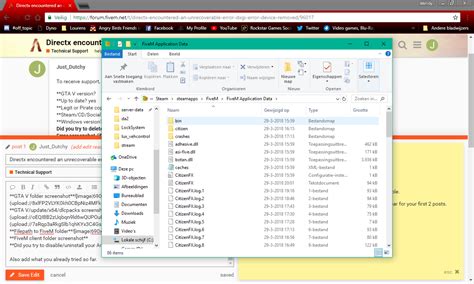Directx Encountered An Unrecoverable Error DXGI ERROR DEVICE REMOVED FiveM Client Support