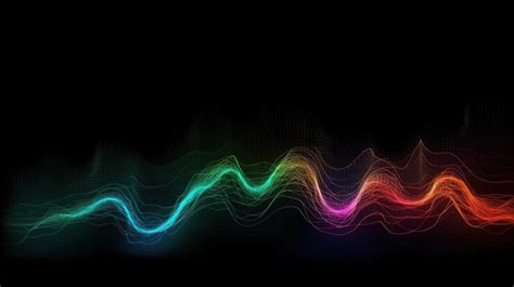 Premium Ai Image An Abstract Representation Of Sound Waves And Music Frequencies Generative Ai
