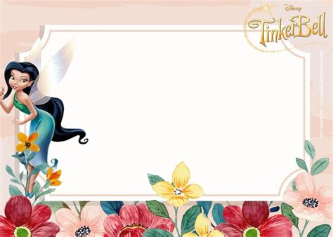 Tinkerbell Blank Invitation