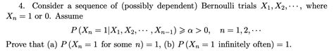 Solved Consider A Sequence Of Possibly Dependent