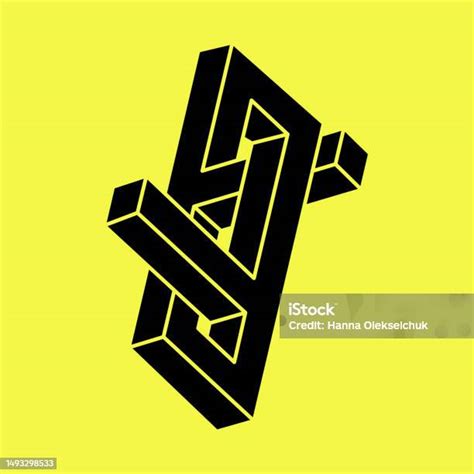 에셔 역설 기하학 착시 개체입니다 신성한 기하학적 인물입니다 광학 예술 불가능한 모양 3차원 형태에 대한 스톡 벡터 아트 및 기타 이미지 Istock