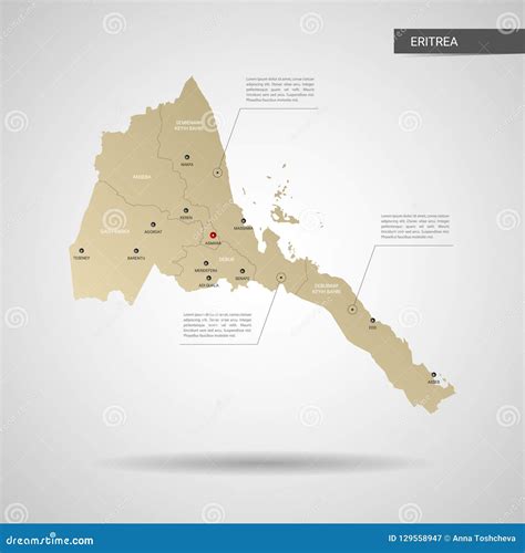 Stylized Eritrea Map Vector Illustration Stock Vector Illustration Stylized Eritrea Map Vector Illustration Stock Vector Illustration