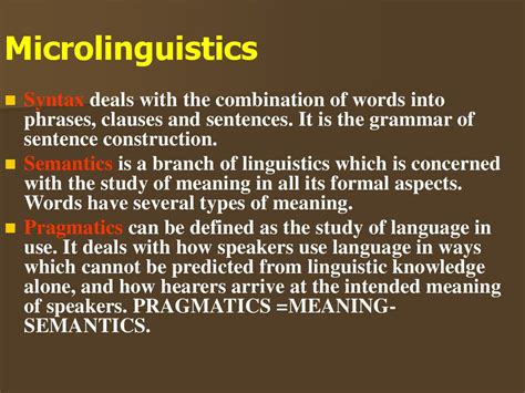 Linguistics An Introduction Online Presentation
