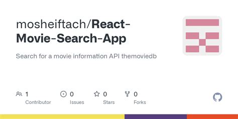 github mosheiftach react movie search app search for a movie