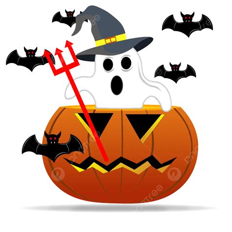 유령과 호박 박쥐 벡터 아이콘 유령 할로윈 유령과 박쥐 귀여운 할로윈 Png 일러스트 및 벡터 에 대한 무료 다운로드