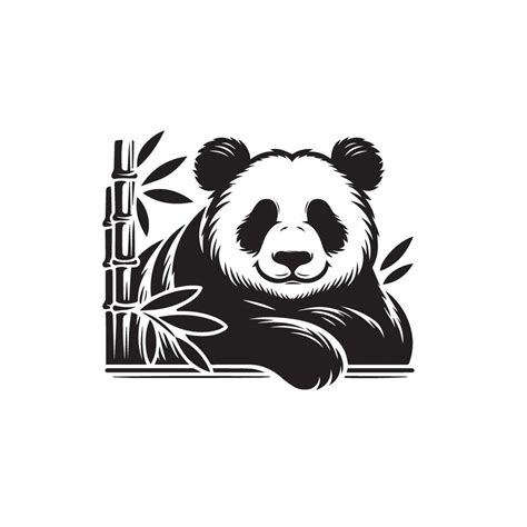 Panda Silhouette On White Background Panda Logo Panda Illustration 45893724 Vector Art At Vecteezy
