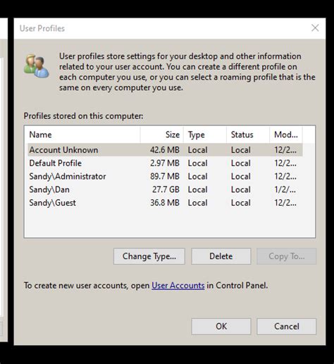 Clean Up Unused User Accounts Windows 10 Forums