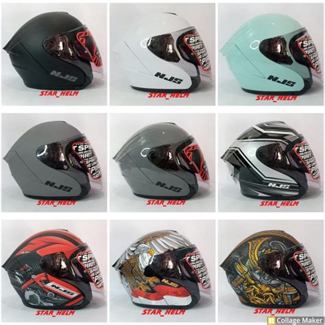 Helm Njs Kairoz Original 100 Helm Half Face Njs Kairoz Original 100 Lazada Indonesia