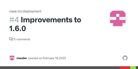 Improvements To Issue Nasa Itc Deployment Github